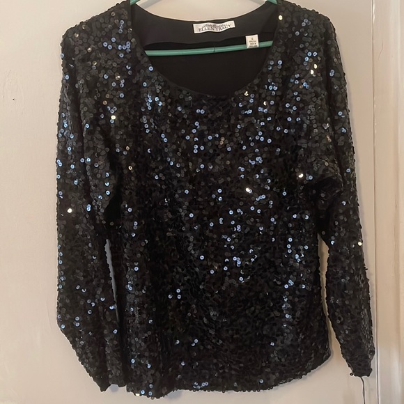 Ellen Tracy | Tops | Linda Allard Ellen Tracy Sequin Top | Poshmark
